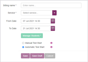 Create Sittings - GL Support